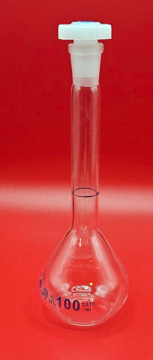 Matraz Aforado con tapa 100 ml – Galeca